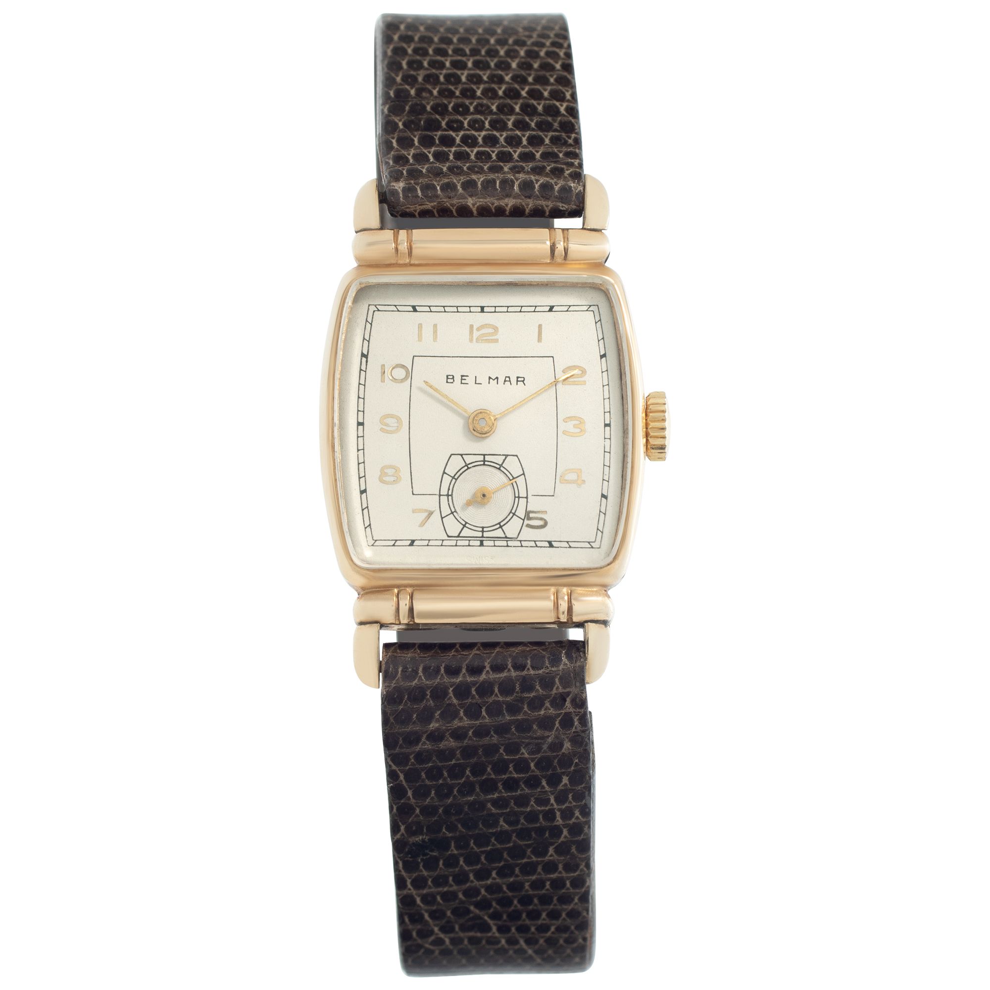 Used Belmar gold fill & stainless steel 28mm Manual watch