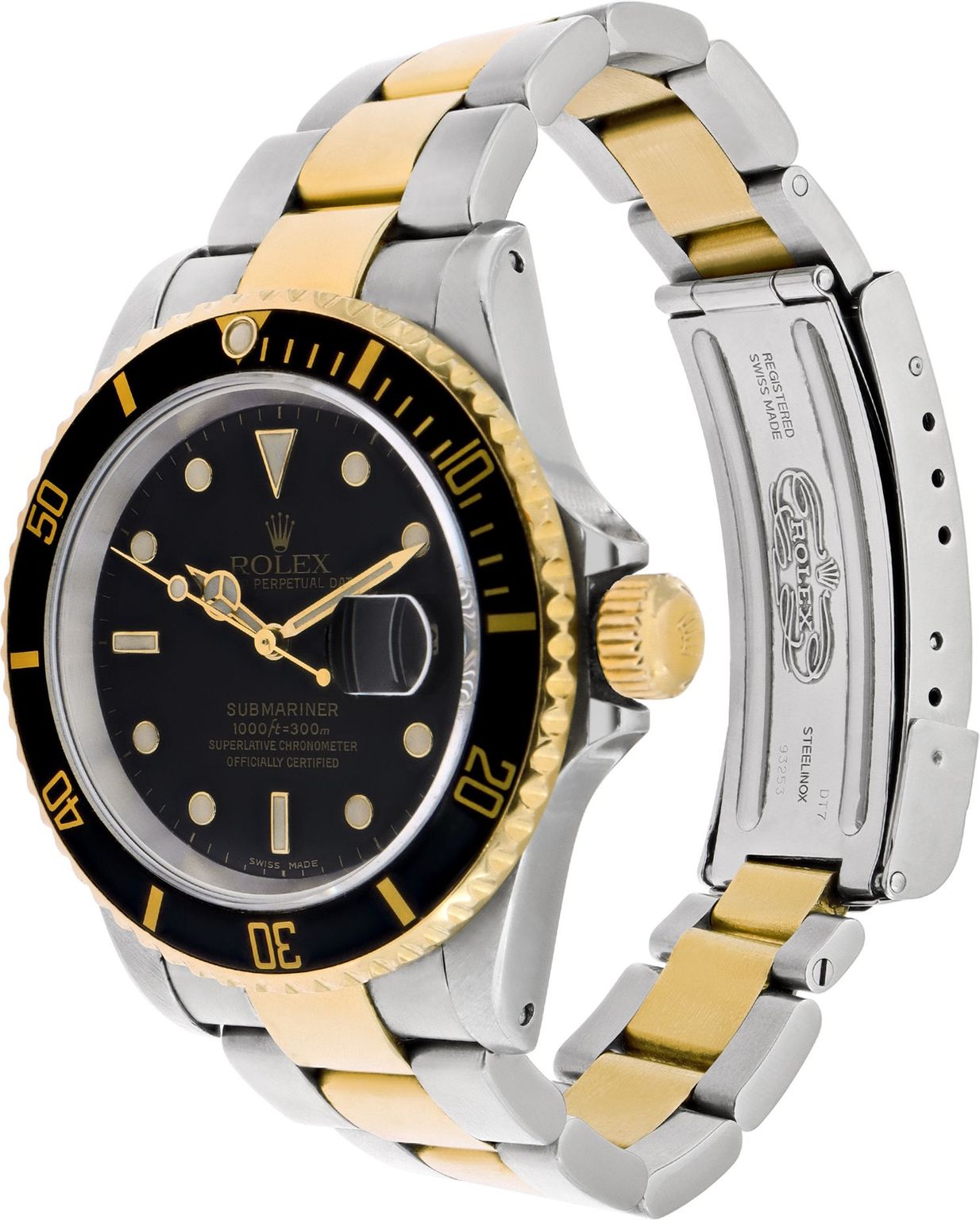 Used Rolex Submariner 16613 18k & steel 40mm auto watch